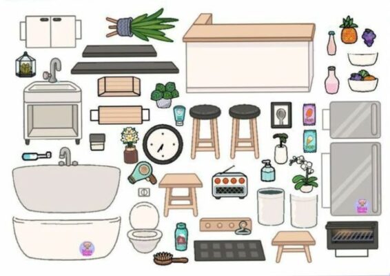 Персонажи Тока Бока с одеждой для распечатки (100 картинок)