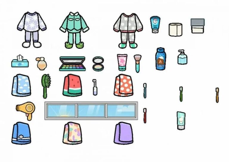 Персонажи Тока Бока с одеждой для распечатки (100 картинок)